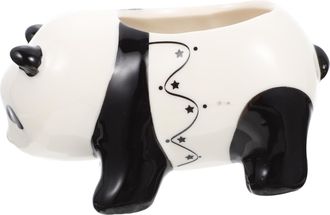 Yardwe Cartoon Blumentopf Panda Keramik Pflanzgef&auml;&szlig; Mittlere Gr&ouml;&szlig;e F&uuml;r Sukkulenten Und Blumen Wohnzimmer Fensterbank B&uuml;ro Garten Dekoration