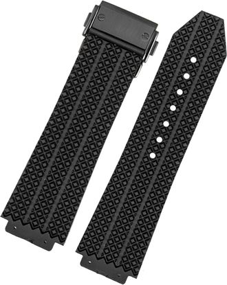 Generic Uhrenarmband f&uuml;r Big BANG, Silikon, 25 x 19 mm, wasserdicht, Herrenuhrenarmband, Kette, Uhrenzubeh&ouml;r, Gummi-Uhrenarmband