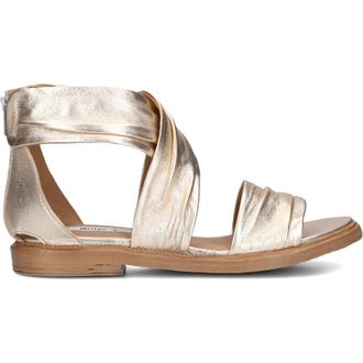 Notre-V Goldene flache Sandalen - - Shoes - Damen - Gelb - 37 EU
