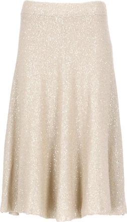 Brunello Cucinelli Damen, R&ouml;cke, Beige, MGr&ouml;&szlig;e