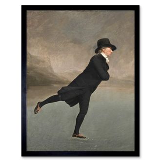 Fine Art Prints Raeburn Eislaufminister Duddingston Kunstplakat Gerahmter Druck 30x40 cm