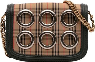 Burberry Pre-owned Plaid Pattern Shoulder Bag - - Pre-owned - Damen - Braun - ONE SIZE
