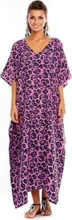 Looking Glam Kimono caftan surdimensionn&eacute; pour femme Taille unique, Animal 20002, 52-56 Grande taille