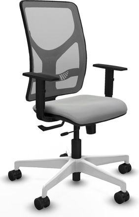 Piqueras y Crespo Computerstuhl mit 1D-Armlehnen, h&ouml;henverstellbare Lendenwirbelst&uuml;tze, ausgestattet mit Syncro/Traslack und Schneideschaum, mit Rollen von 65 mm, Nylon