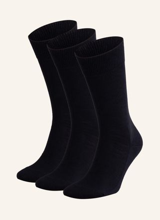 Falke 3er-Pack Str&uuml;mpfe Family blau