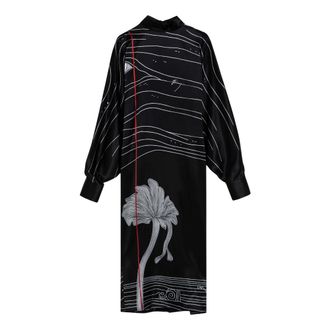 Ferragamo Langes Strickkleid - - Dresses - Damen - Schwarzk - S