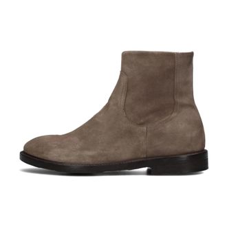 Mazzeltov Taupe Wildleder Stiefelette mit Rei&szlig;verschluss - - Shoes - Herren - Beige - 42 EU