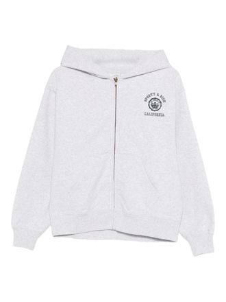 Sporty & Rich hoodie zipp&eacute; California Emblem - Gris