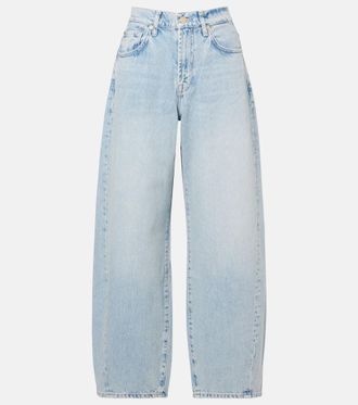 7 For All Mankind Mid-Rise Barrel Jeans Twisted Bonnie