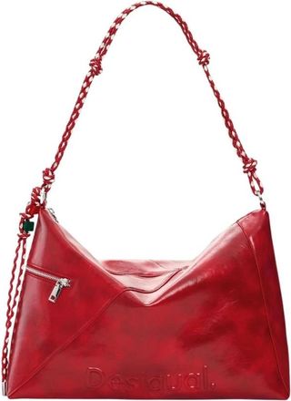 Desigual Femme, Sacs, Rouge, Taille: ONE Size Sac &agrave; main avec fermeture &eacute;clair et poches multiples