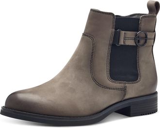 Tamaris COMFORT Damen Chelsea Boots mit Reißverschluss Herbst, Grau (Stone Nubuc), 38 EU