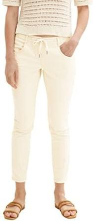 Tom Tailor 1032046 Pantalon Tapered Relaxed Femme,31649 - Ivory Ecru,38W / 28L