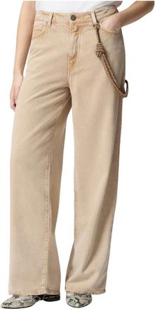 Pinko Pinko, Femme, Jeans, Beige, Taille: W25 Lauryn Loose Jeans