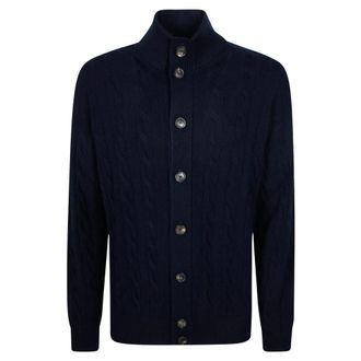 FILIPPO DE LAURENTIIS Bomber Treccia - - Knitwear - Herren - Blau - M
