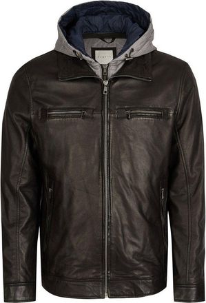 Bugatti Lederjacke BUAURELINO (1-St) im 2-in-1-Look