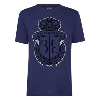 Billionaire Boys Club Homme, Tops, Bleu, Taille: S T-Shirt Col Rond Crest