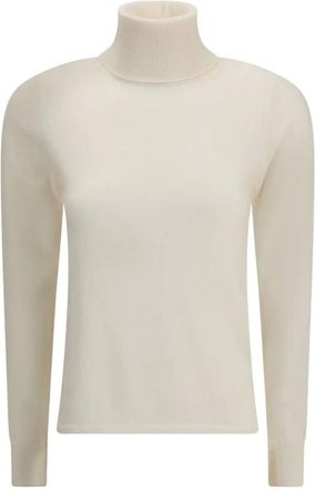 Max Mara Femme, Pulls, Blanc, Taille: 38 FR Educata Turtleneck