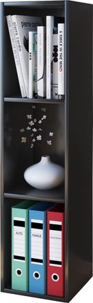 VCM Holzregal stehend | platzsparendes Regal | Ma&szlig;e: H. 107 x B. 34 x T. 30 cm | Elegantes Regal stehend | Aufbewahrungsregal | B&uuml;cherregal - Mendas