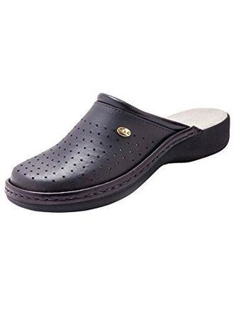 Pediconfort Mules Ultra légères en Cuir - Femme - Taille : 36 - Couleur : Marine