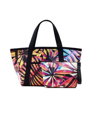 Desigual Tropical Beach Merida Rev Shopping Bag Jaune