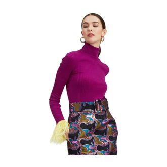 La DoubleJ High Kick Top - - Knitwear - Damen - Lila - XL