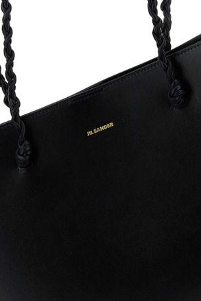 Jil Sander Textured Calf Leather Tote Bag - Black