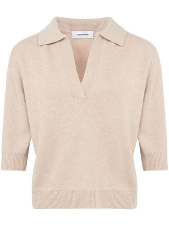 Yves Salomon polo en maille - Tons neutres