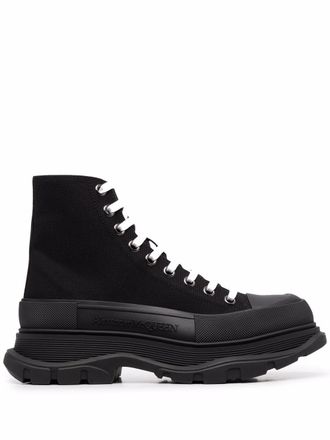 Alexander McQueen baskets montantes Tread Slick - Noir