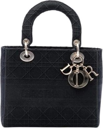 Dior Sac &agrave; main Lady D-Lite Pre-owned - Femme - Pre-owned - Noir - Taille: ONE Size