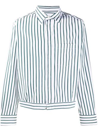 Lanvin chemise &agrave; rayures - Blanc