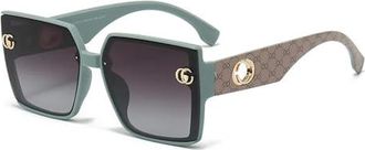 Generic Lunettes de soleil vintage pour femmes lettres lunettes de soleil rétro nuances dextérieur voyage lunettes homme UV400, C2, taille unique 2026