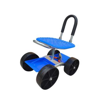 Generic Gartenroller Mit Halber Werkzeugablage, Gartenhocker R&auml;dern Und Verstellbarem 360-Grad-Drehsitz, for Die Gartenarbeit Im Freien(4-Wheeled)