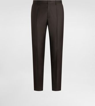 Dolce & Gabbana Virgin Wool Trousers - Mann Hosen Und Shorts Braun 50