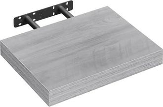 Woltu &Eacute;tag&egrave;re Murale, &Eacute;tag&egrave;re Flottante de CD, pour Salon, Cuisine, Chambre, Salle de Bain 30x22.9x3.8cm, Gris Ch&ecirc;ne RG9371grei