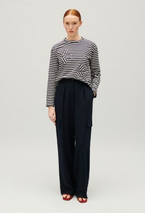Claudie Pierlot T-shirt marini&egrave;re bleu marine