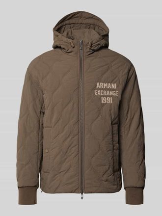 A|X Armani Exchange Jacke mit Steppn&auml;hten und Label-Detail