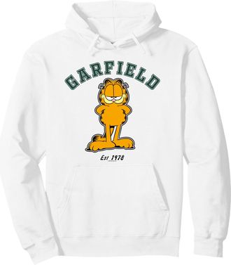 Garfield Pose College-Baseballteam, lustiger Klassiker im Retro-Look Pullover Hoodie
