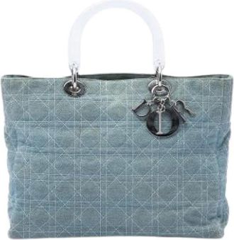 Dior Sac Lady Pre-owned - Femme - Pre-owned - Bleu - Taille: ONE Size