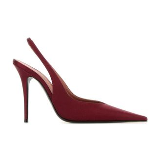 Amina Muaddi Femme, Chaussures, Rouge, Taille: 36 EU Anok Sling 105