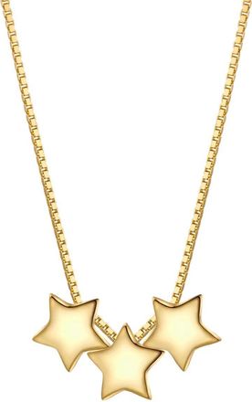 Glanzst&uuml;cke M&uuml;nchen Halskette - Sterling Silber Halskette Sterne - Gr. unisize - in Gold - f&uuml;r Damen