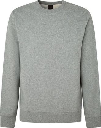 Hackett Mens Essential Crew Sweatshirt, Grey Marl, S