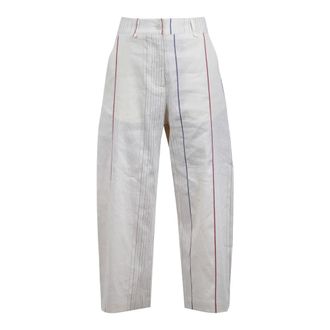 PDR Phisique Du Role Femme, Pantalons, Multicolore, Taille: 40 FR Pantaloni Kyoto in pinstripes