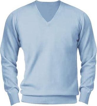 Generic Sweat-shirts pour homme Pull &agrave; col en V Sweat &agrave; capuche Hiver Hommes Manches longues Coupe ample Haut de base pour homme Automne et hiver Solide D&eacute;con