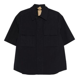 Ten c Homme, Chemises, Bleu, Taille: XL Short Sleeve Chemises