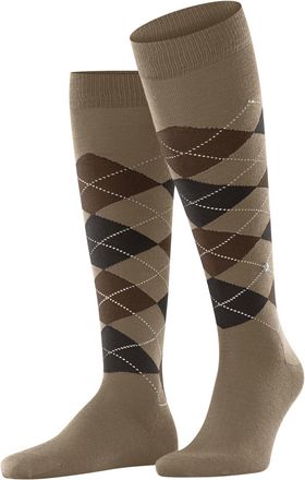 Burlington Herren Kniestrümpfe Edinburgh M Kh Wolle lang gemustert 1 Paar, Braun Nut Melange 5037, 40-46