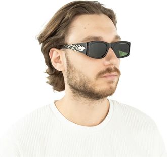 Pleasures Flammen Schildkr&ouml;ten Sonnenbrille - - Accessories - unisex - Schwarzk - ONE SIZE