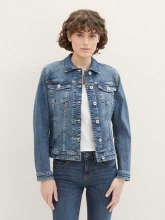 Tom Tailor Jeansjacke Jacken Jeansjacke mit recycelter Baumwolle