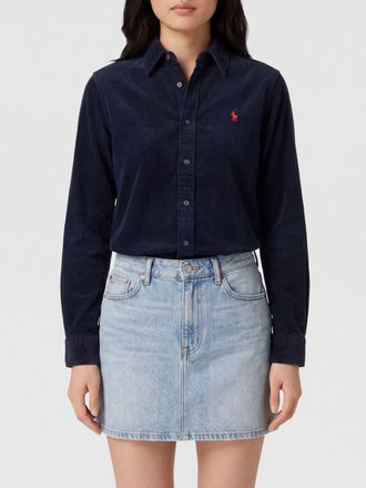 Polo Ralph Lauren Slim-Fit-Samthemd mit gesticktem Pony-Logo