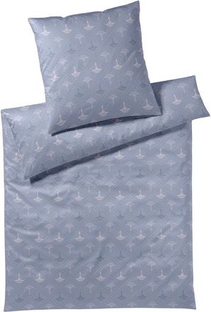 Joop Mako-Satin Kissenbezug einzeln Cornflower Charm Farbe Ocean Gr&ouml;&szlig;e 40x80