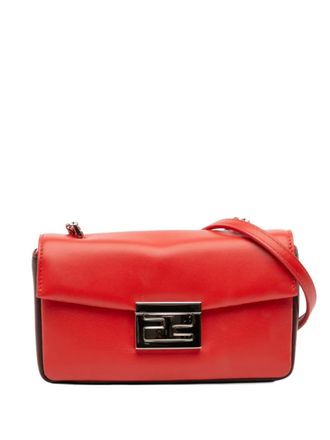 Fendi mini sac &agrave; bandouli&egrave;re Baguette (2010-2025) - Orange
